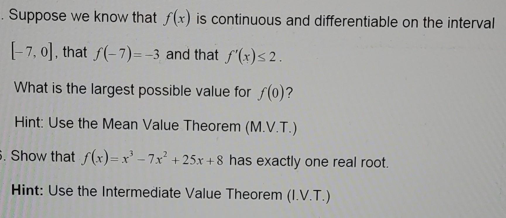 Solved Suppose We Know That F x Is Continuous And Chegg solved-suppose-we-know-that-f-x-is-continuous-and-chegg