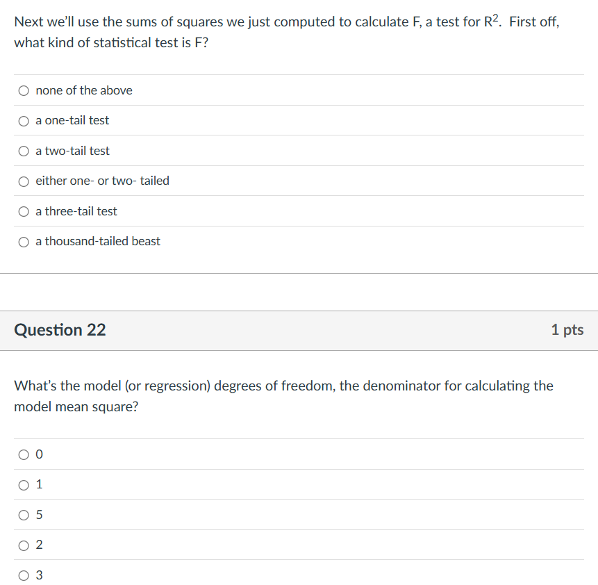Solved Next we'll use the sums of squares we just computed | Chegg.com