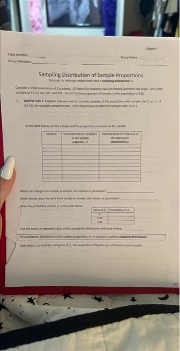 Sampling Distribution of Sample | Chegg.com