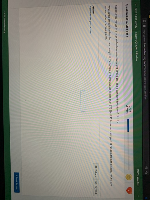 Solved https://learn hawkeslearning.com Portal Lesso lesson | Chegg.com