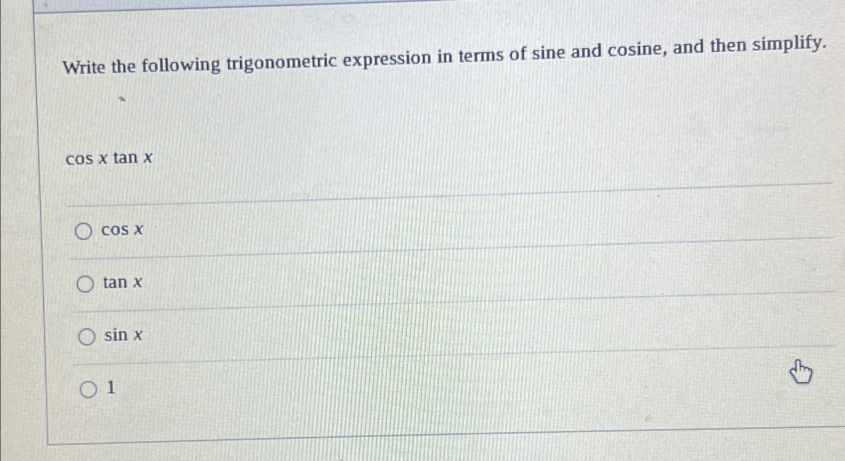 Solved Write the following trigonometric expression in terms | Chegg.com
