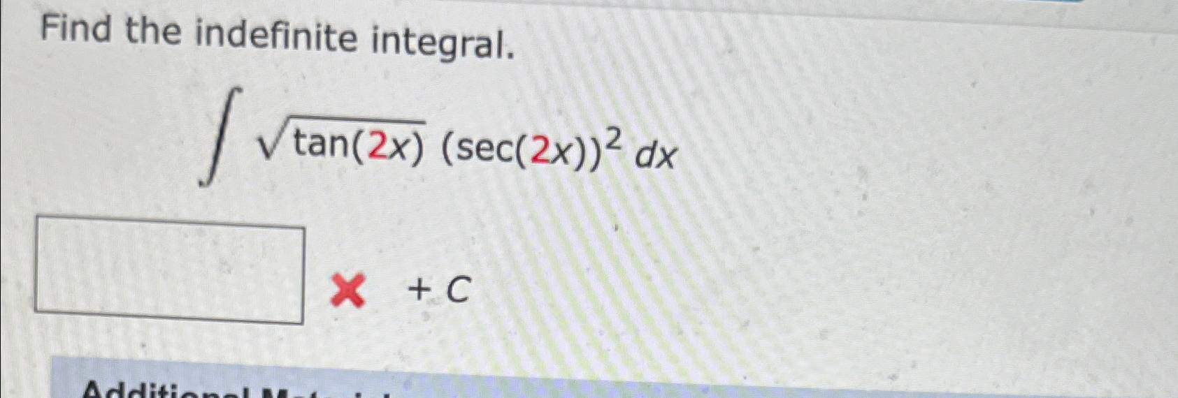 Solved Find the indefinite | Chegg.com