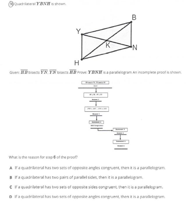 Solved Given: HB bisects YN,YN bisects HB prove: YBNH is a | Chegg.com