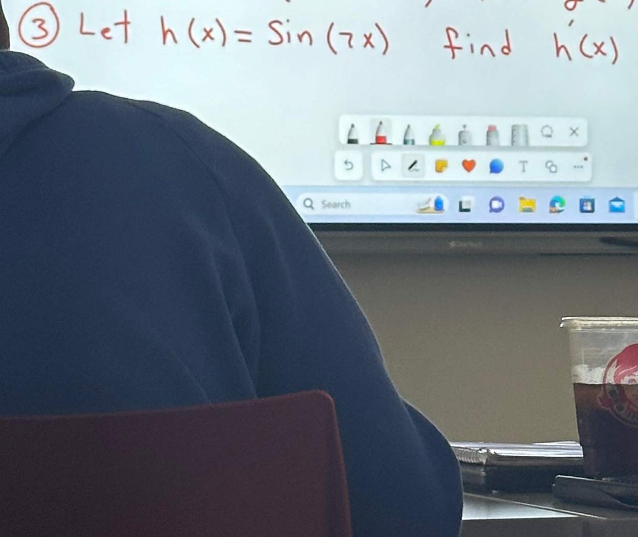 Solved let h(x)=sin(7x) ﻿find h'(x) | Chegg.com