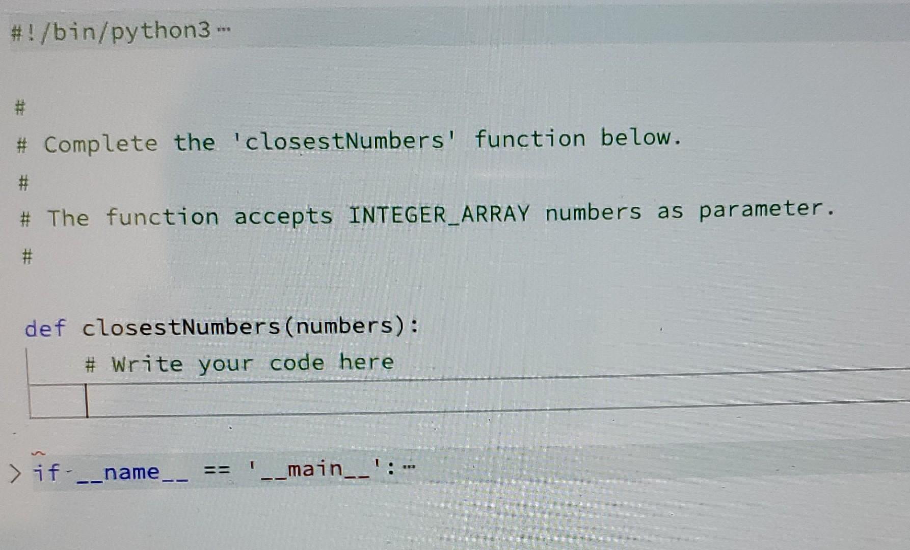 Solved Sample Input 0 STDIN Function → numbers [] size n=4 → | Chegg.com