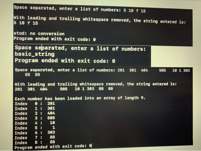Solved #include #include #include | Chegg.com