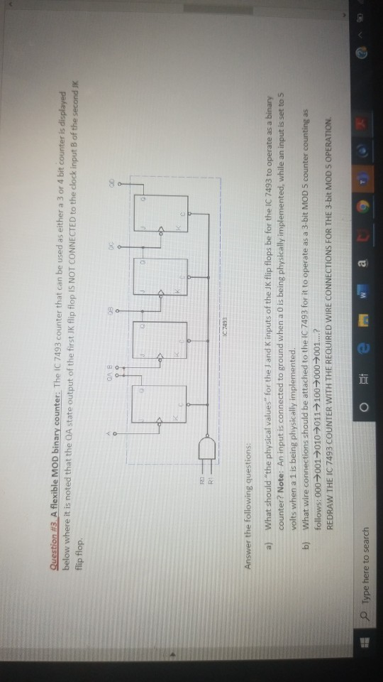 Solved Question #3. A flexible MOD binary counter: The IC | Chegg.com