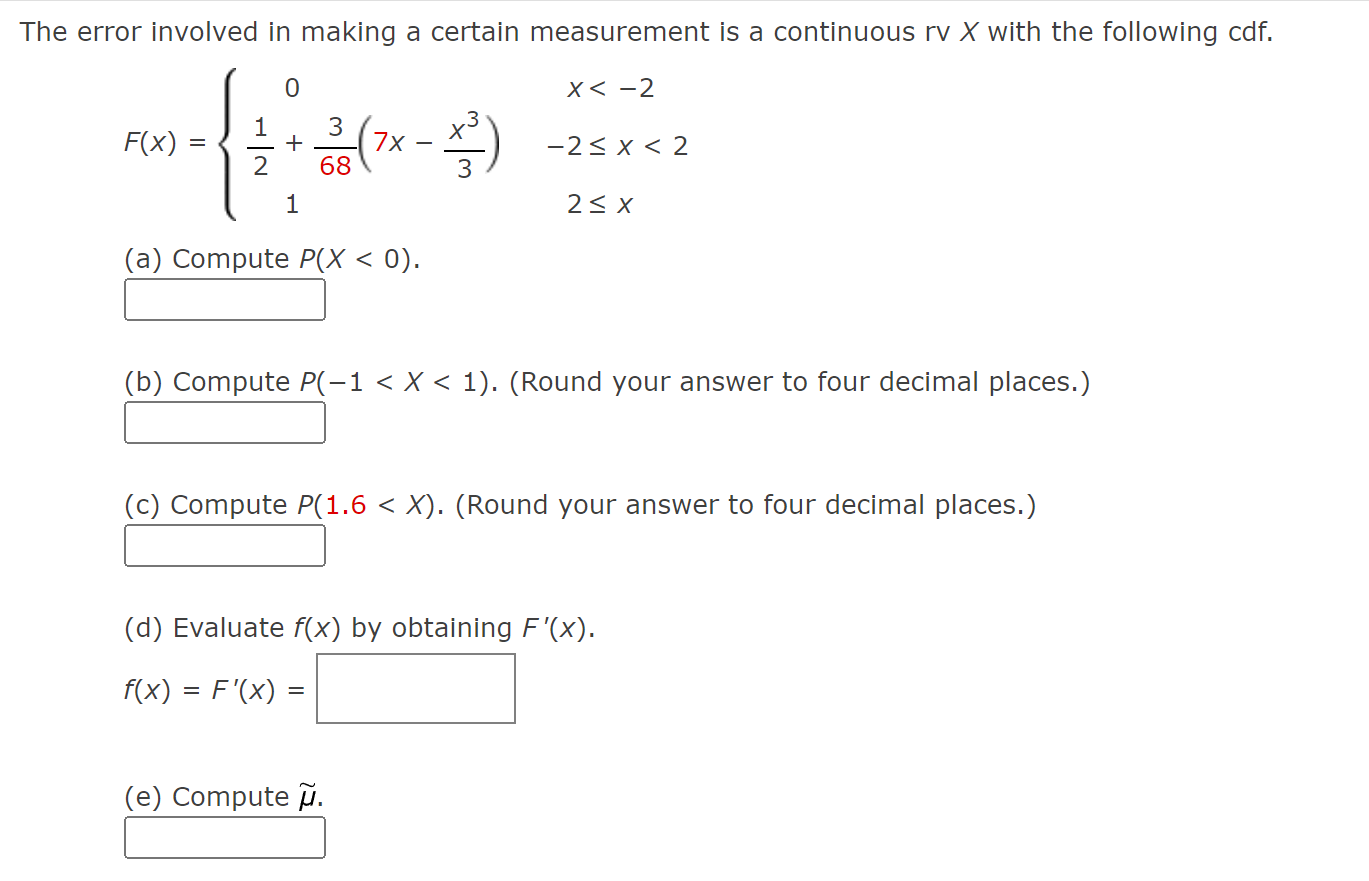 Solved The error involved in making a certain measurement is | Chegg.com