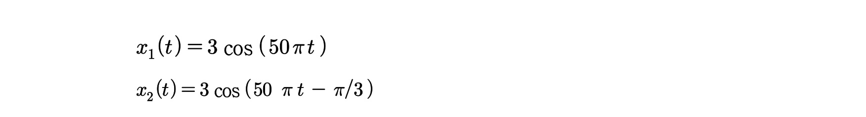 2. ﻿Draw the given two vibration signals together as | Chegg.com