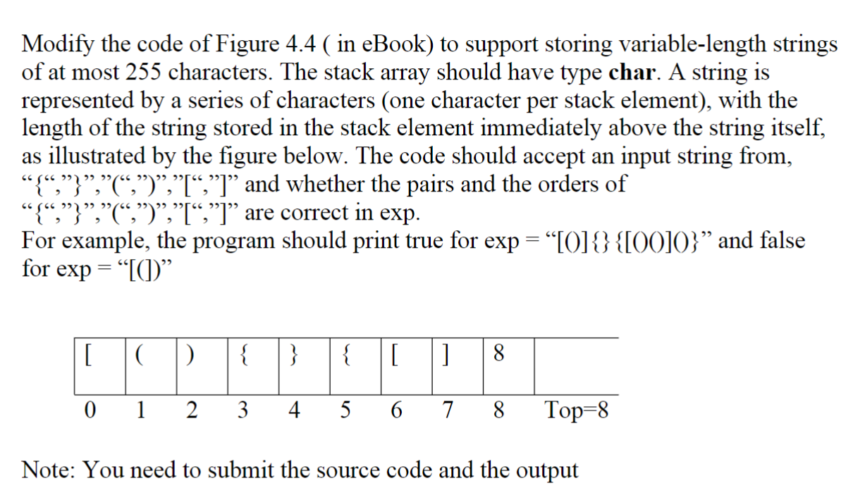 Solved Modify the code of Figure 4.4 (in eBook) ﻿to support | Chegg.com