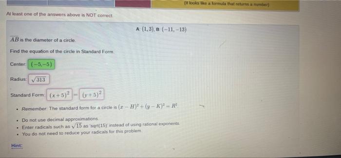 Solved [it looks like a formula that returns a number At | Chegg.com
