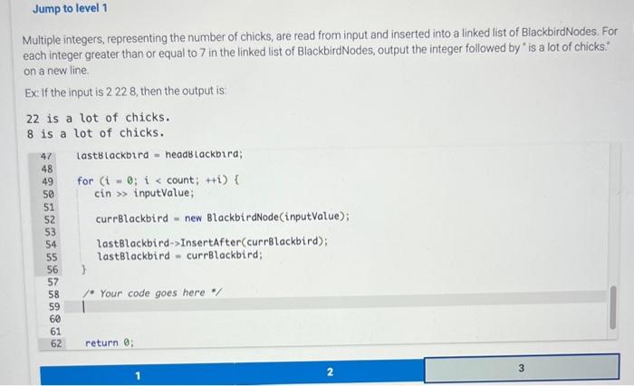 Solved Multiple integers, representing the number of chicks, | Chegg.com
