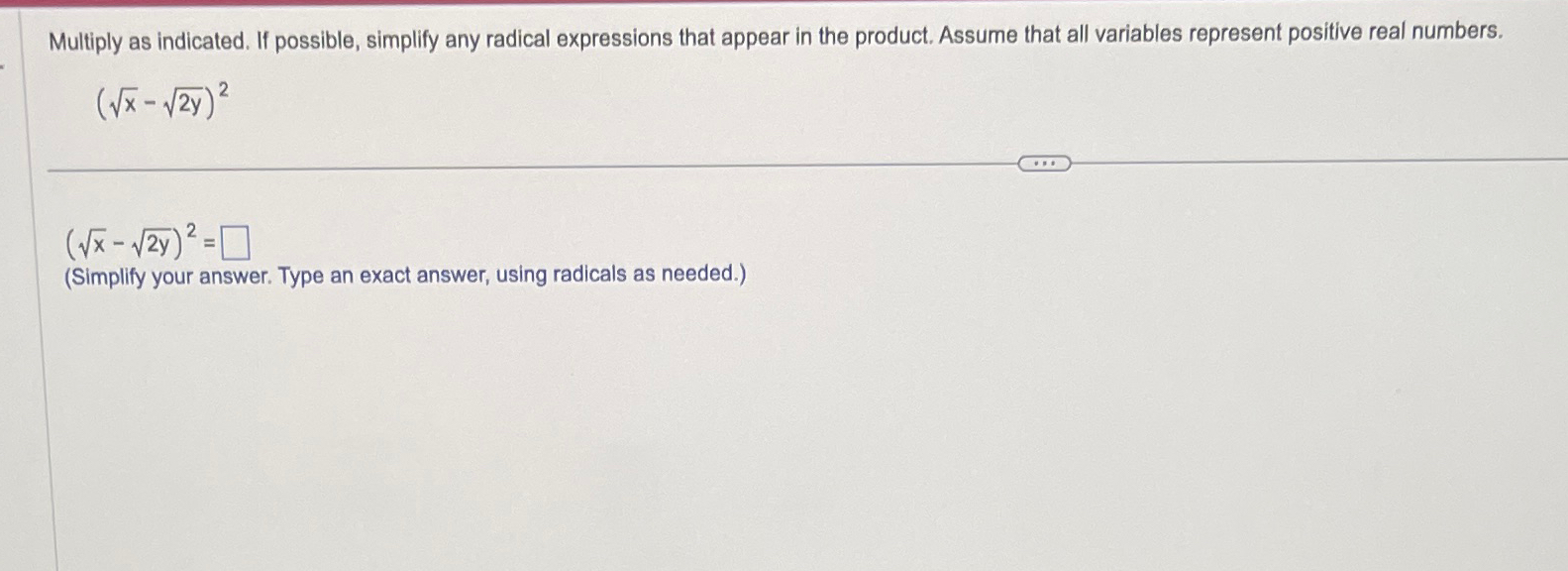 Solved Multiply as indicated. If possible, simplify any | Chegg.com