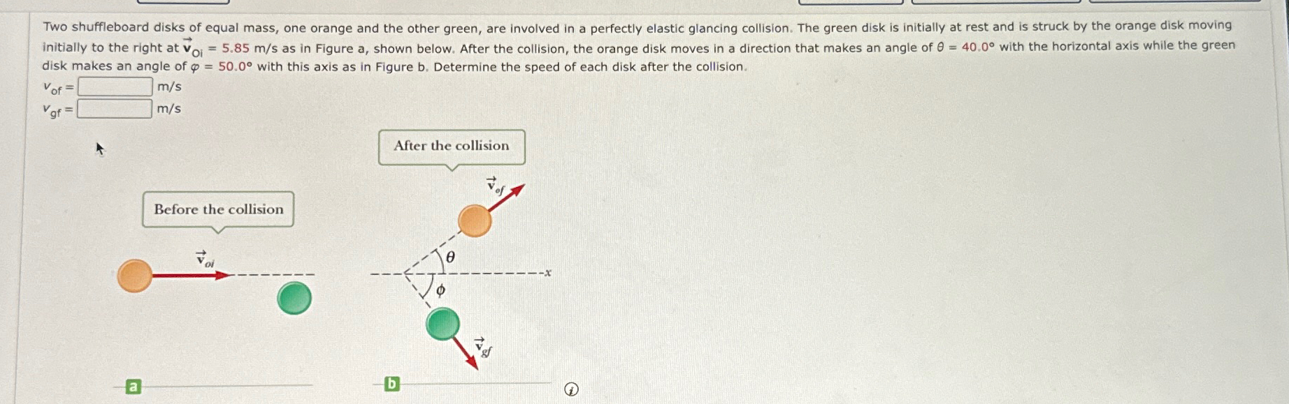 Solved disk makes an angle of φ=50.0° ﻿with this axis as in | Chegg.com