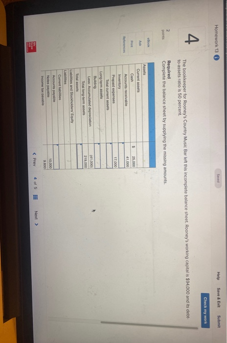 Solved Homework 13 Help Save & Exit Submit Check my work The | Chegg.com