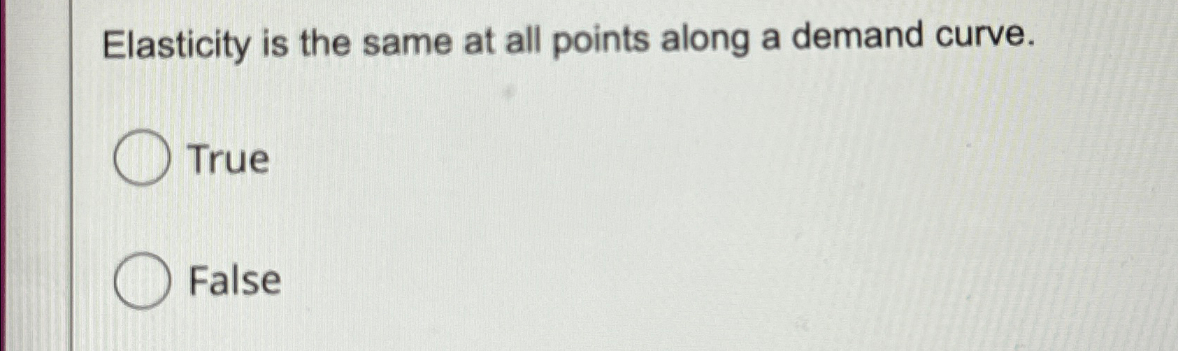 Solved Elasticity is the same at all points along a demand | Chegg.com