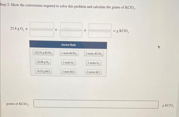 Solved How many grams of KClO3 are needed to form 25.8 g of | Chegg.com