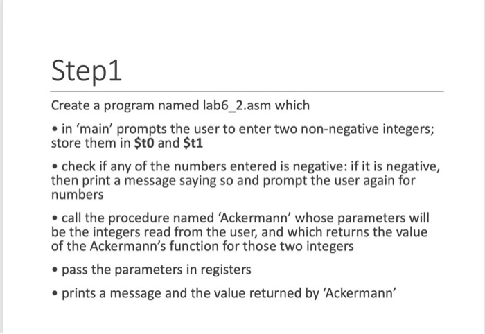 Solved Ackermann's function Another famous example of a | Chegg.com