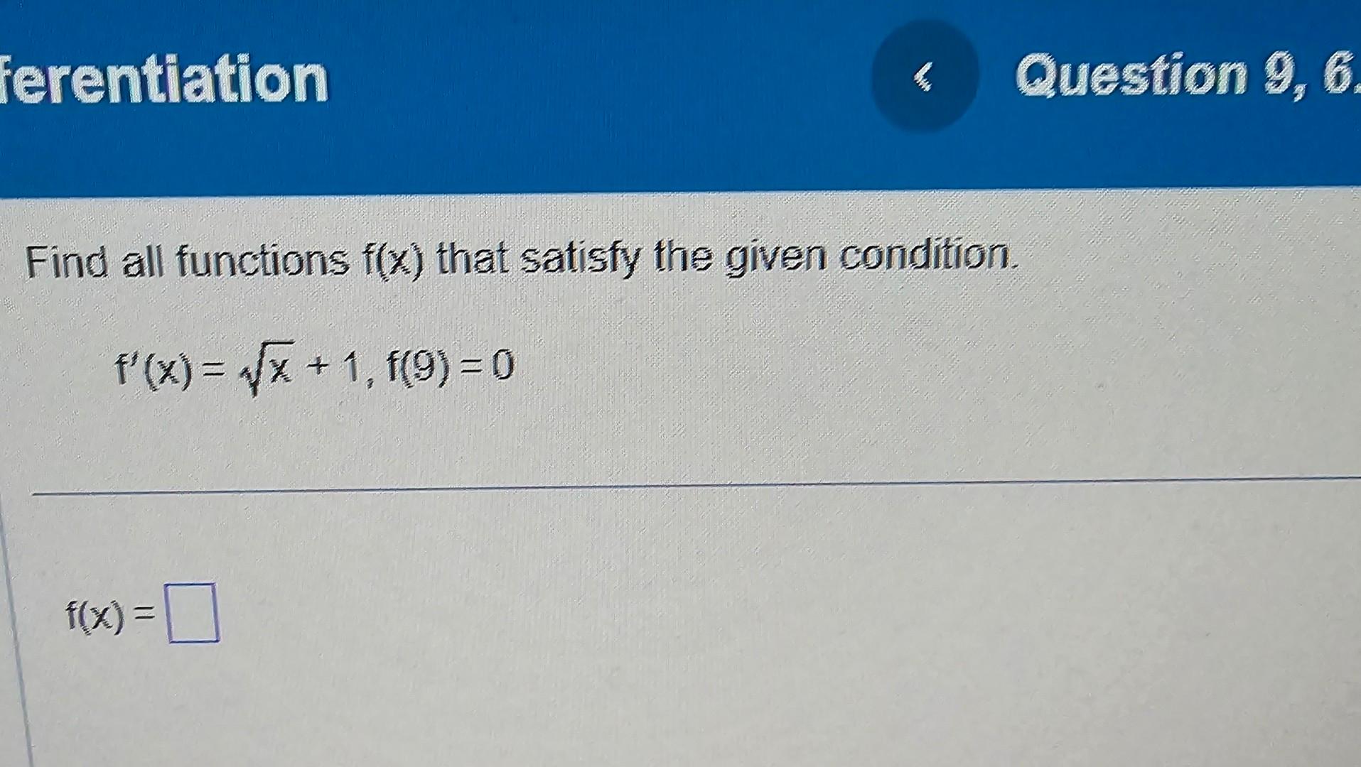 Solved Find all functions f(x) that satisfy the given | Chegg.com