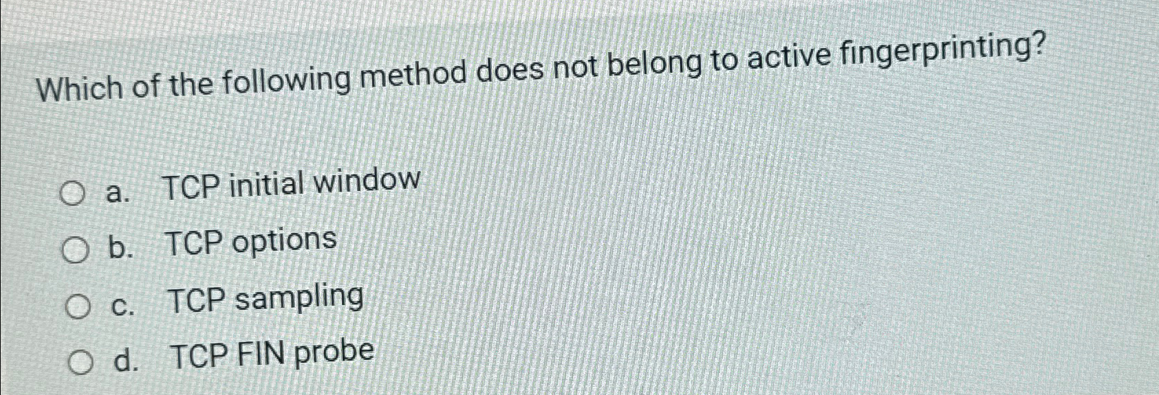 Solved Which of the following method does not belong to | Chegg.com