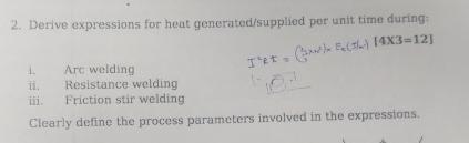 Solved Derive expressions for heat generated/supplied por | Chegg.com