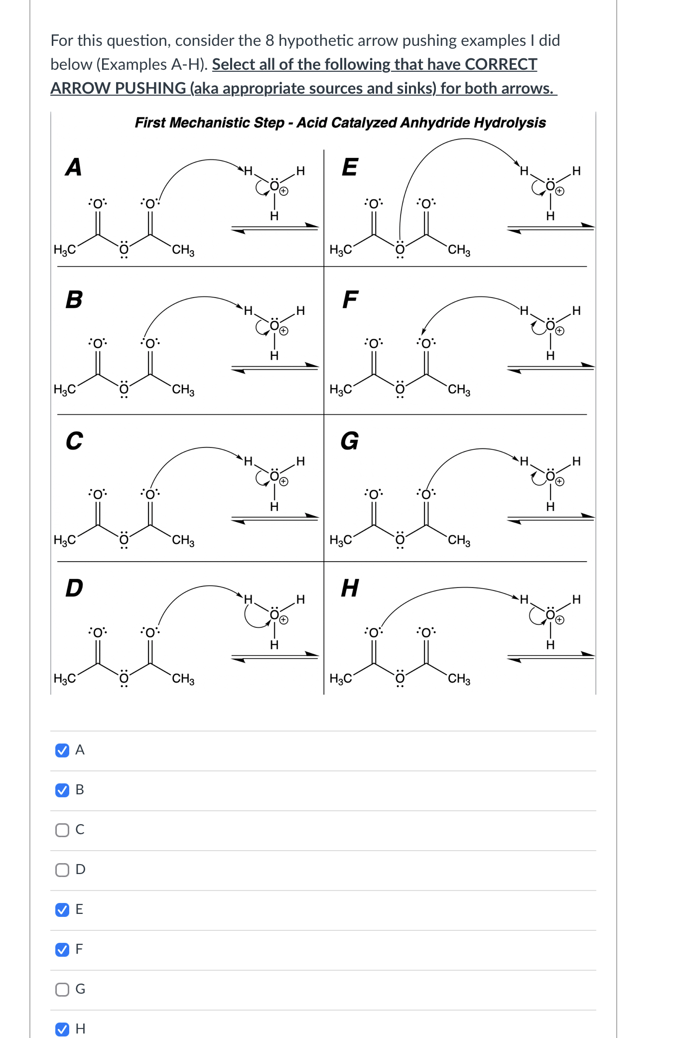 Solved For this question, consider the 8 ﻿hypothetic arrow | Chegg.com