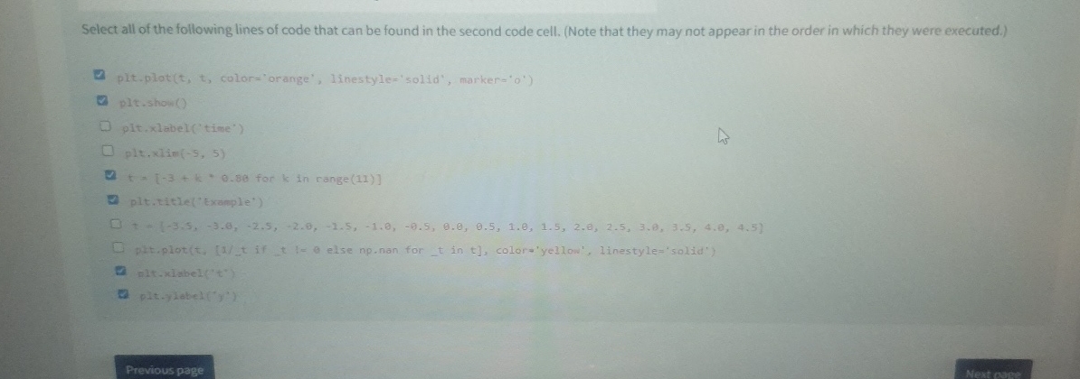Solved A Jupyter Notebook contains two code cells. The first | Chegg.com