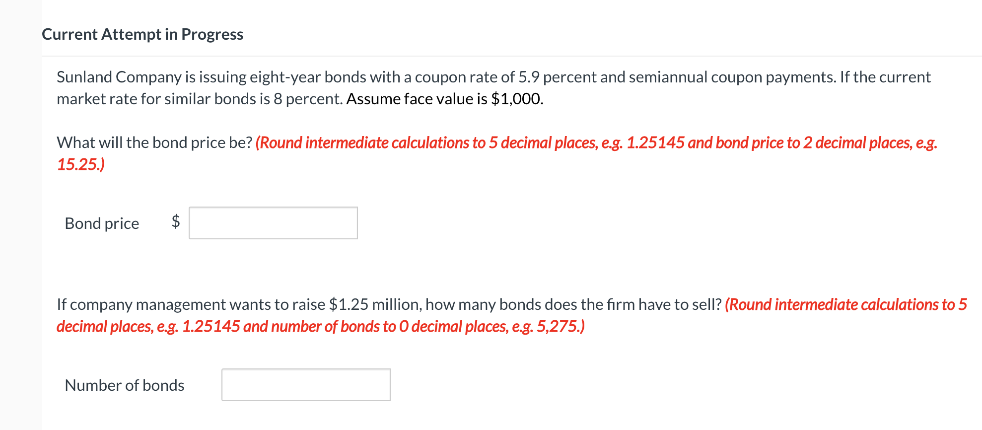 Current Attempt in Progress Sunland Company is | Chegg.com