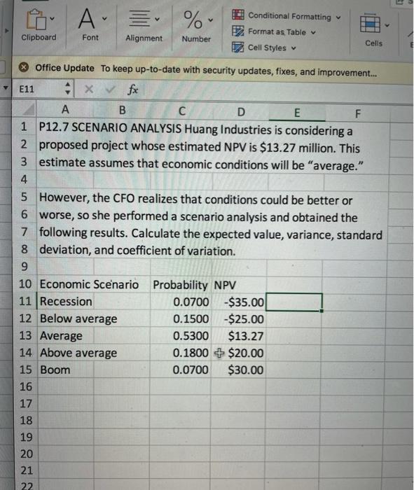Solved G A A. % Conditional Formatting Format as Table Cell | Chegg.com