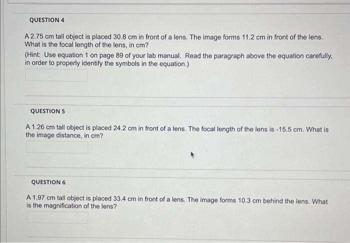 Solved A 2.75 cm tall object is placed 30.8 cm in front of a | Chegg.com