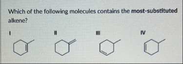 Solved Which of the following molecules contains the | Chegg.com
