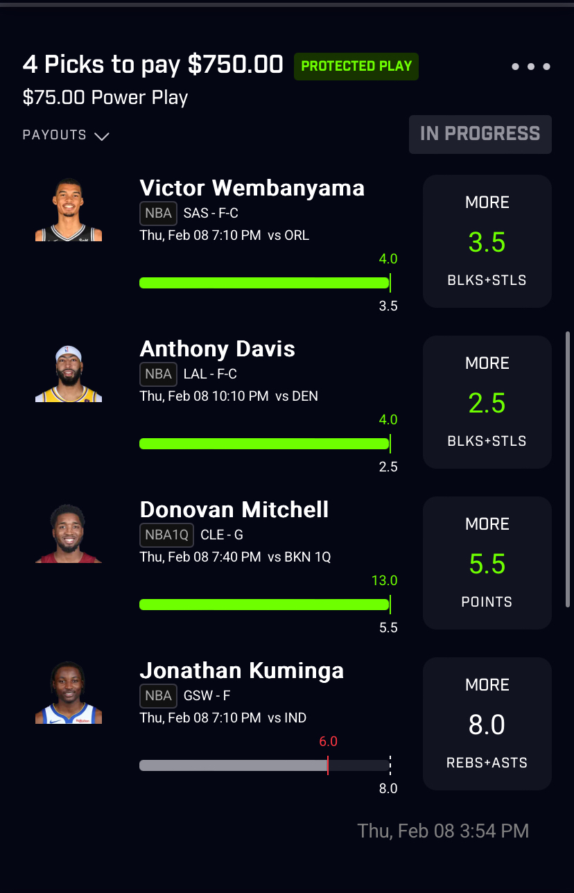 Solved 4 ﻿Picks to pay $750.00 ﻿$75.00 ﻿Power PlayPAYOUTS | Chegg.com