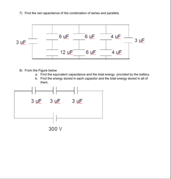 Solved Find the net capacitance of the combination of series | Chegg.com
