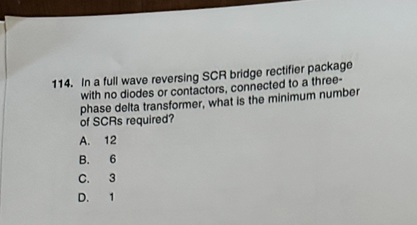 In a full wave reversing SCR bridge rectifier package | Chegg.com