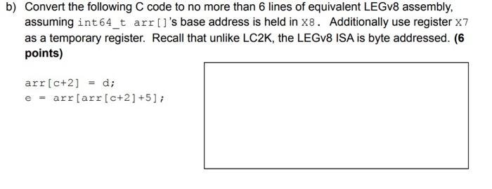 Solved Variable to register mappings \( | Chegg.com