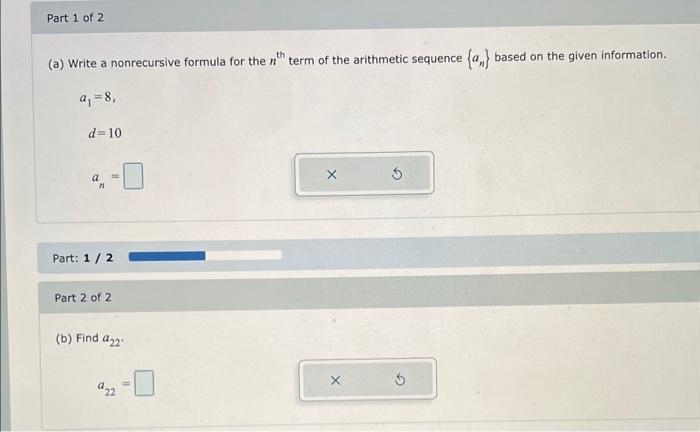Solved (a) Write a nonrecursive formula for the nth term of | Chegg.com