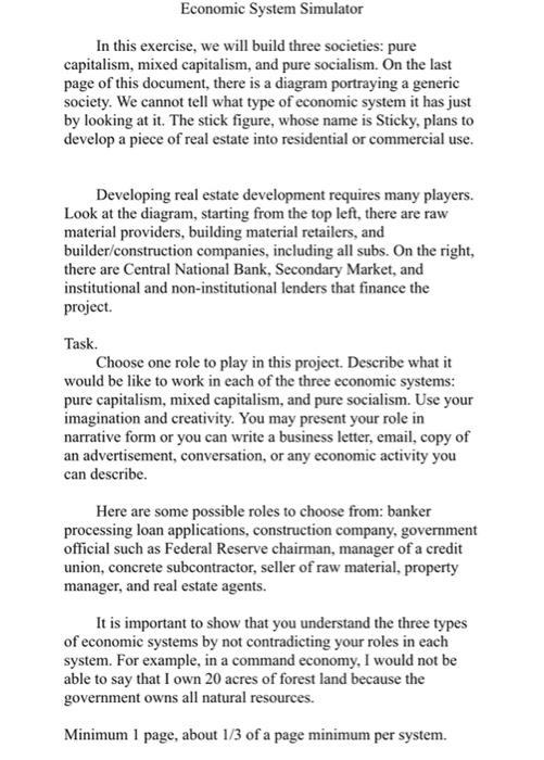 Solved Economic System Simulator In this exercise, we will | Chegg.com