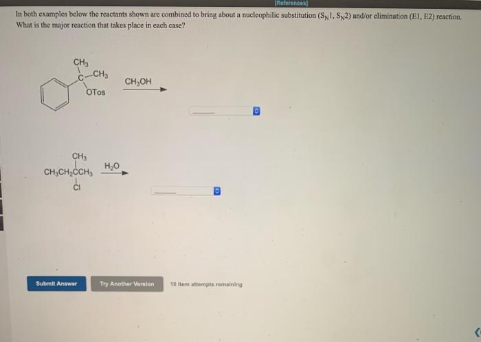 Solved [References In both examples below the reactants | Chegg.com