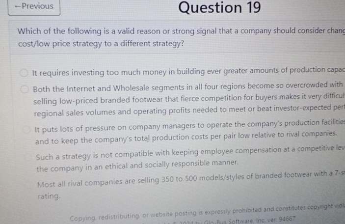 Solved Question 19Which of the following is a valid reason | Chegg.com