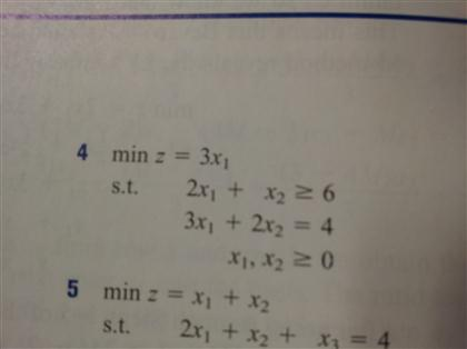 Solved Use the Big M method to solve the following LPs,And | Chegg.com