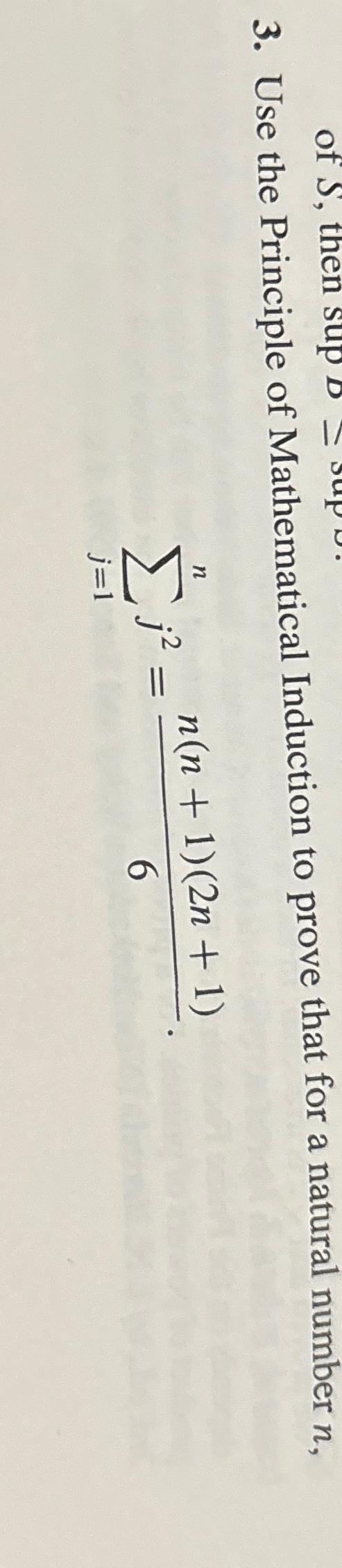 Solved Use the Principle of Mathematical Induction to prove | Chegg.com