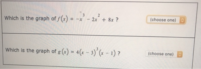 Solved Consider the following polynomial functions. f(x) = - | Chegg.com