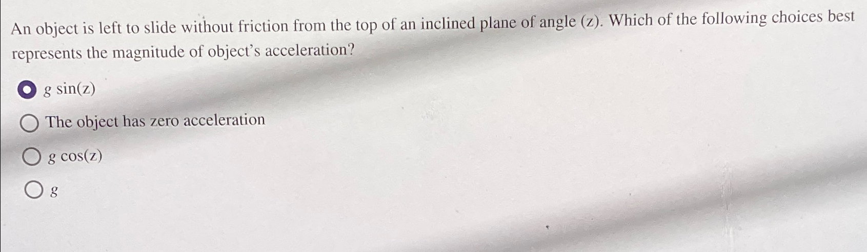 Solved An object is left to slide without friction from the | Chegg.com