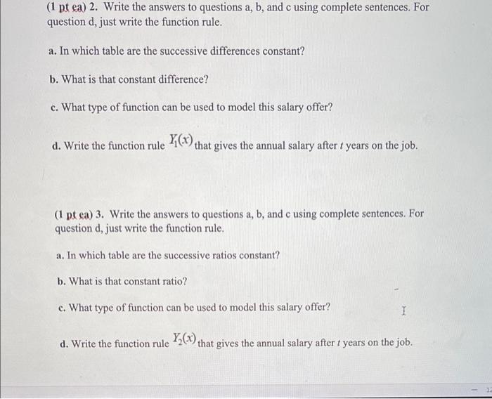 Solved You have two job offers. Job one has an annual | Chegg.com