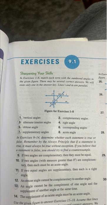Solved Sharpening Your Skills In Exencises 1-8, masch nach | Chegg.com