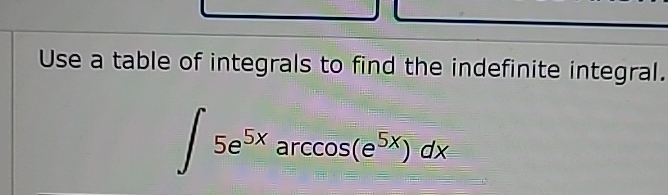 Solved Use a table of integrals to find the indefinite | Chegg.com