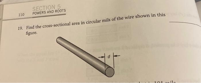Solved SECTION 5 POWERS AND ROOTS 110 19. Find the | Chegg.com