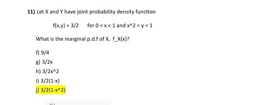 Solved Let x ﻿and Y ﻿have joint probability density | Chegg.com