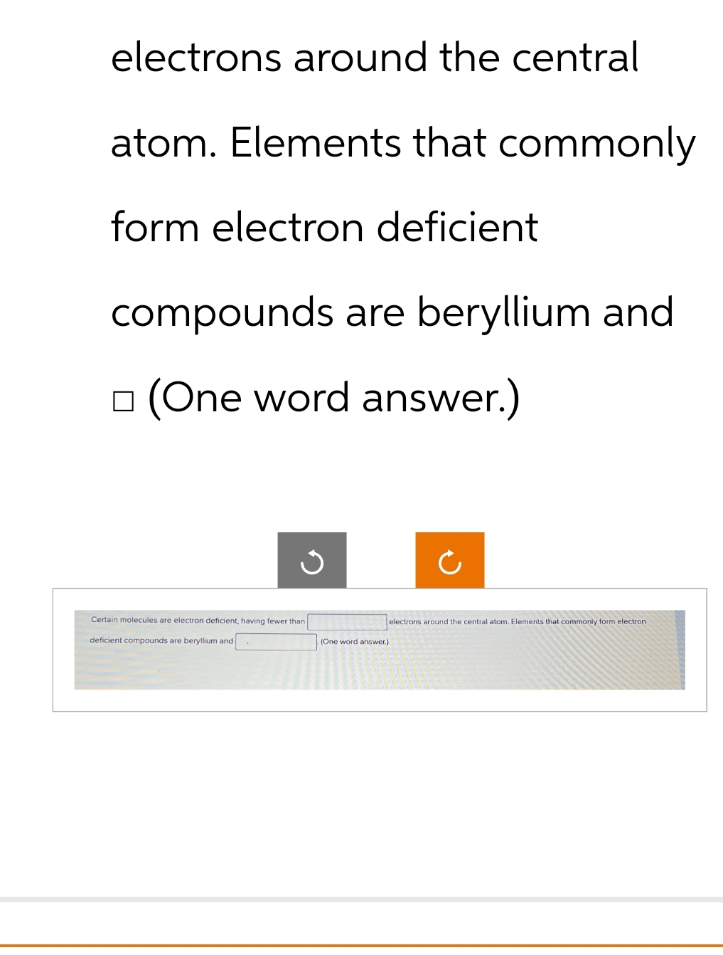 Solved electrons around the central atom. Elements that | Chegg.com