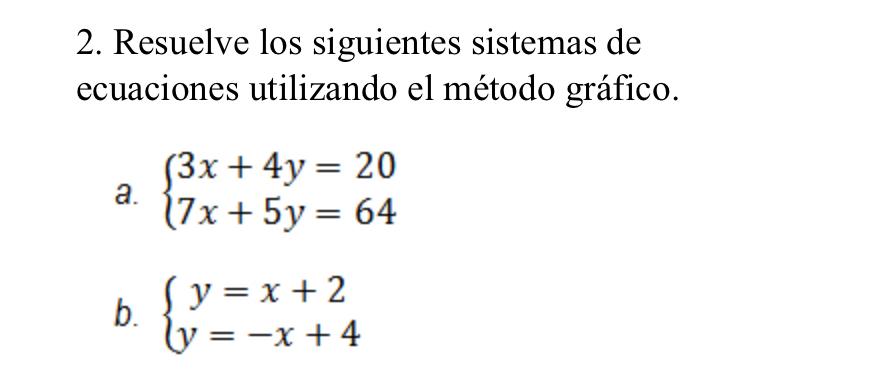 Solved Resuelve Los Siguientes Sistemas De Ecuaciones 9492
